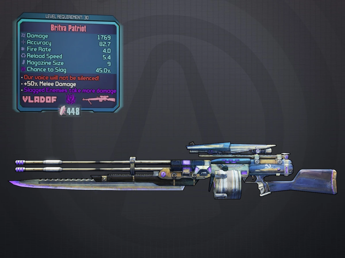Patriot (sniper rifle)/Variant Chart | Borderlands Wiki | Fandom