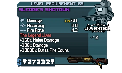 Sledge's Shotgun (Borderlands) | Borderlands Wiki | Fandom