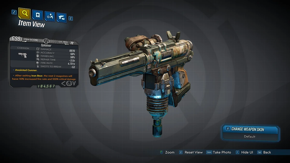 Splainer/Variant Chart | Borderlands Wiki | Fandom