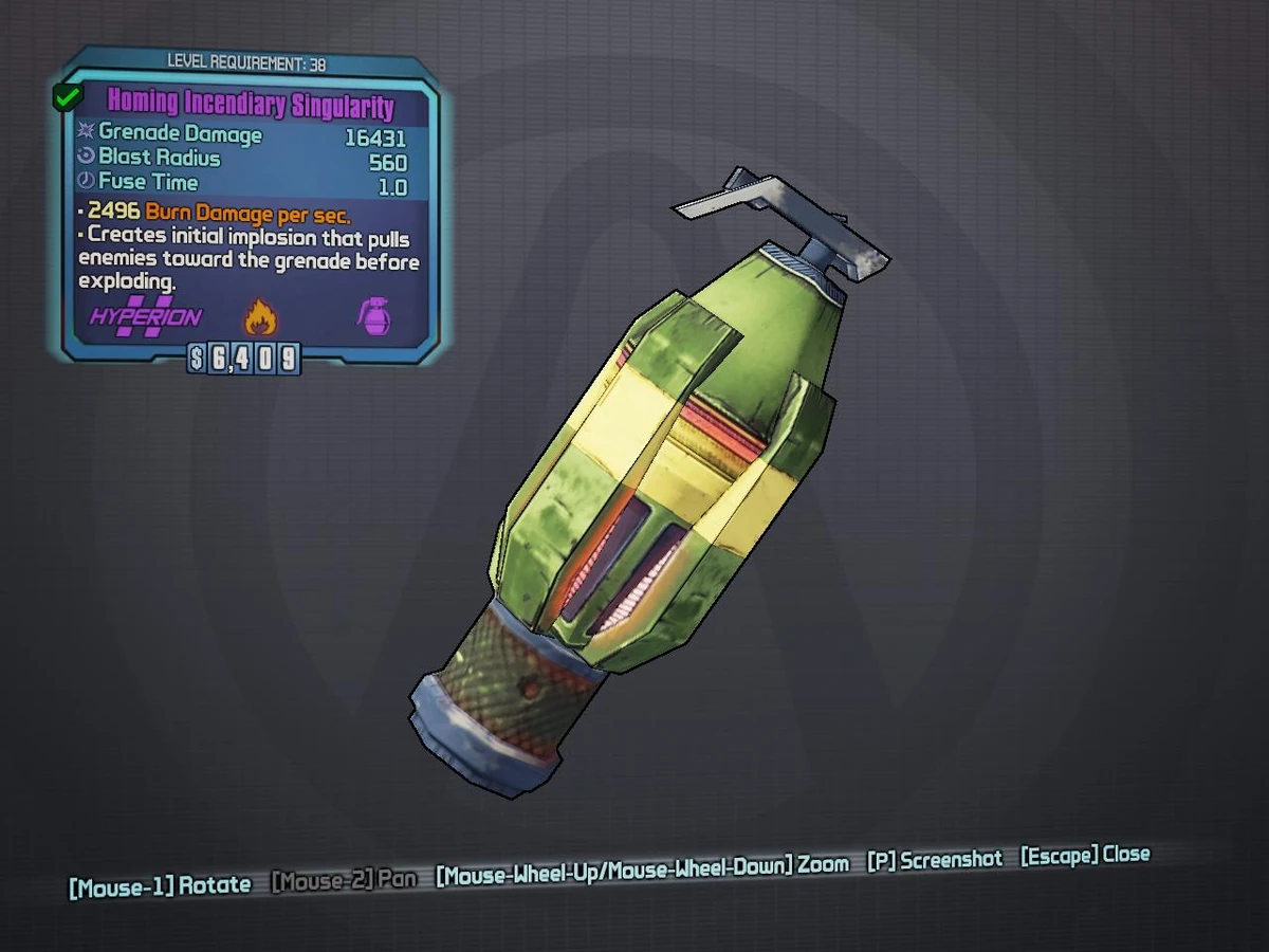 Singularity Grenade | Borderlands Wiki | Fandom