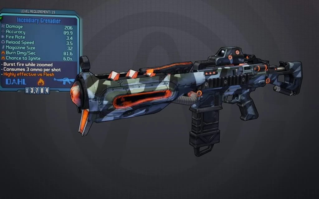 Grenadier (assault rifle)/Variant Chart | Borderlands Wiki | Fandom