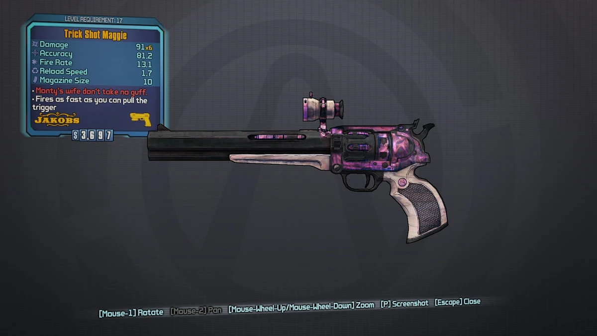 Maggie/Variant Chart (BL2) | Borderlands Wiki | Fandom