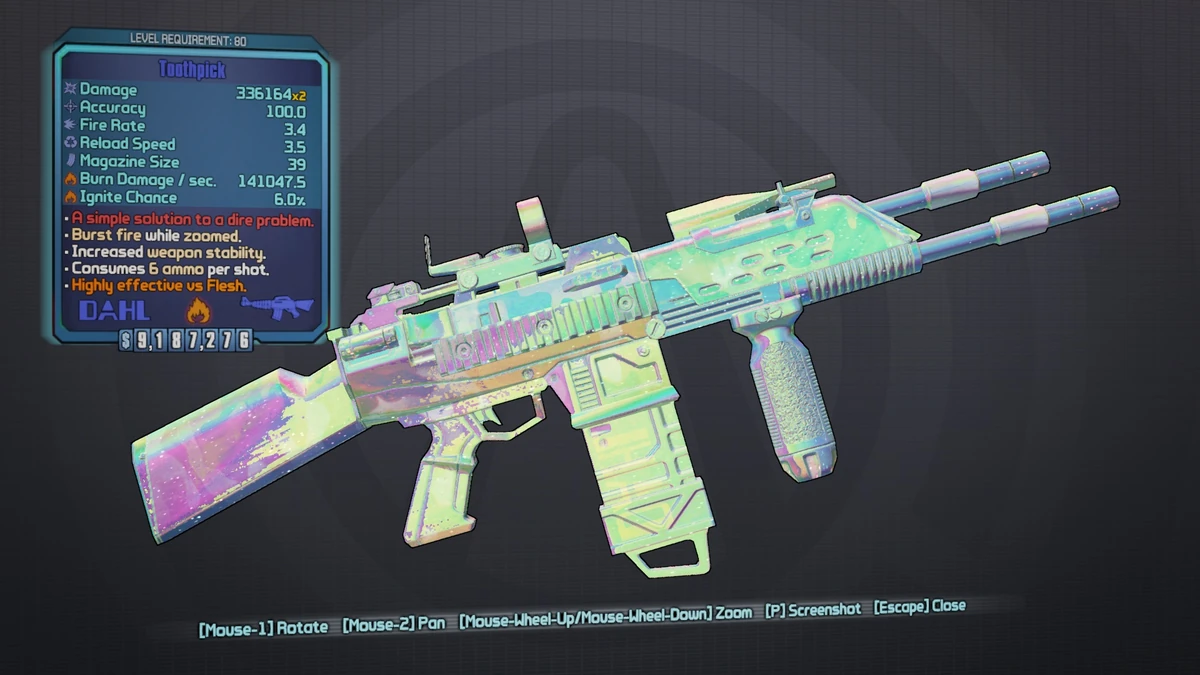 Toothpick | Borderlands Wiki | Fandom