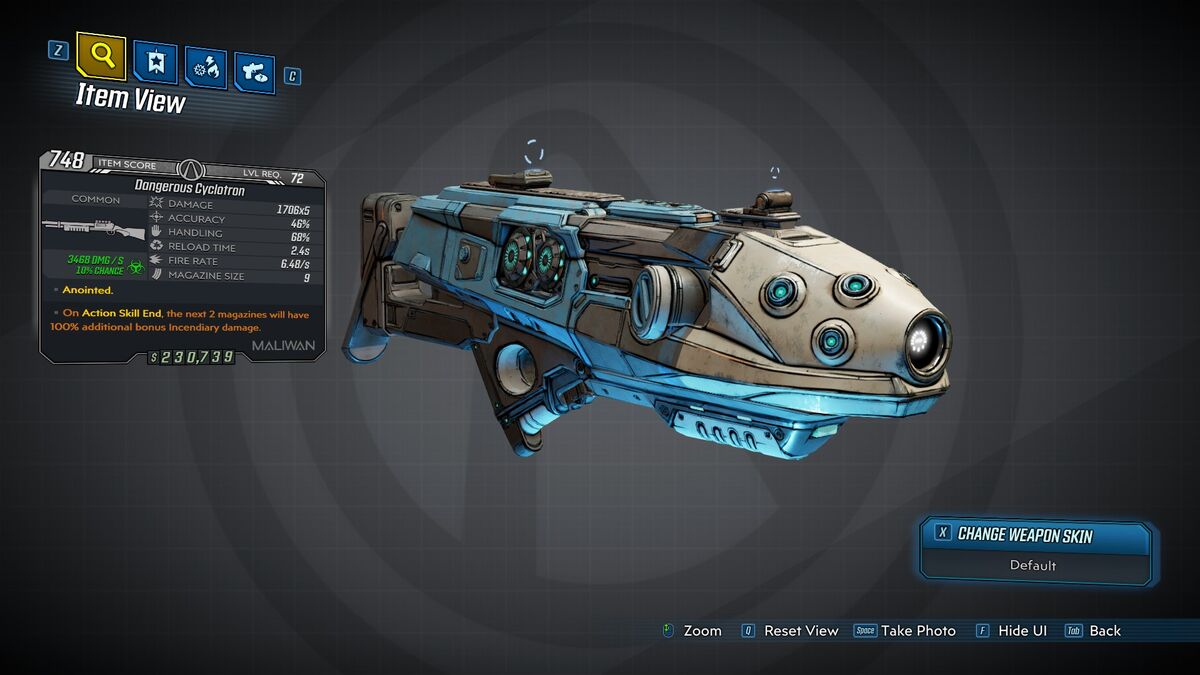Cyclotronvariant Chart Borderlands Wiki Fandom