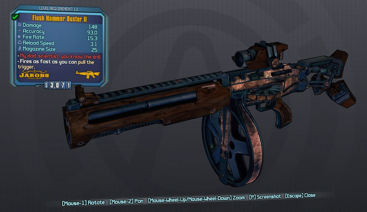 Hammer Buster II/Variant Chart | Borderlands Wiki | Fandom