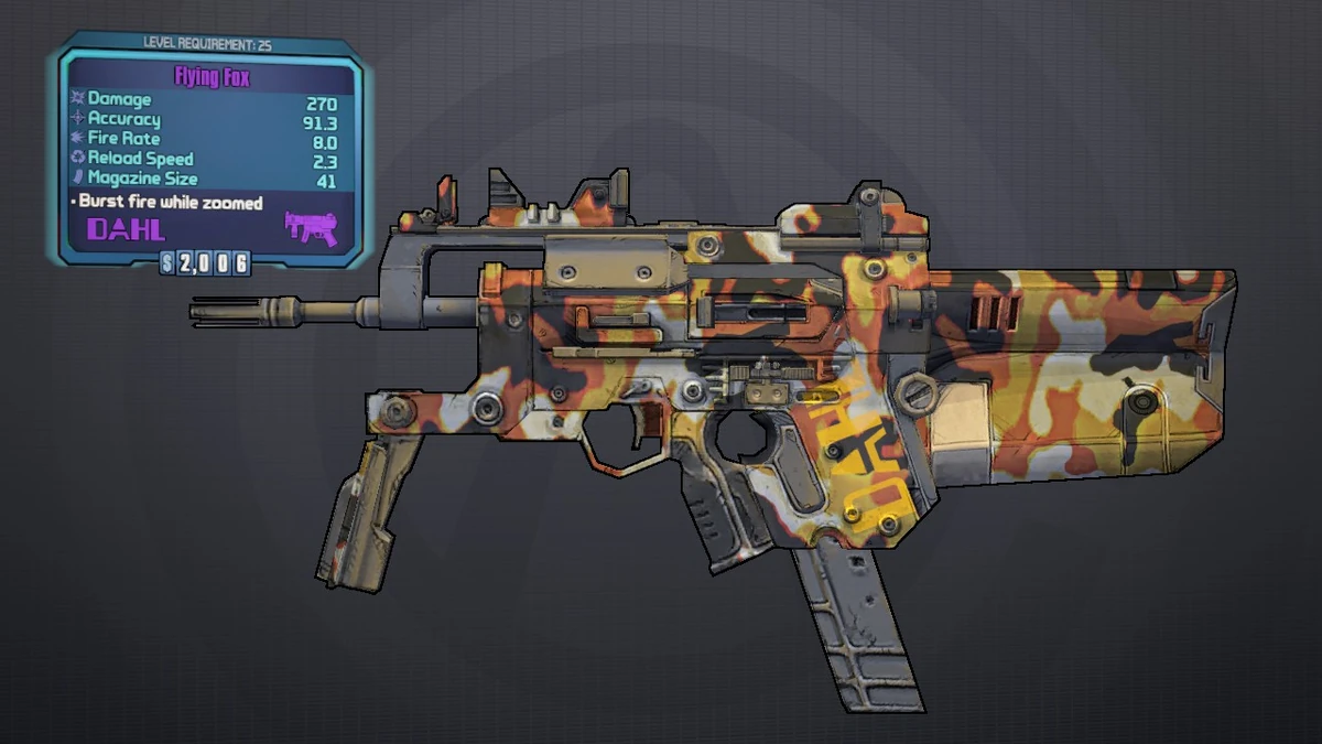 Fox (SMG) | Borderlands Wiki | Fandom