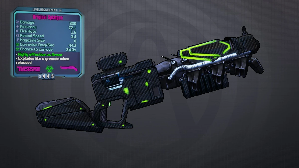 Splatgun/Variant Chart | Borderlands Wiki | Fandom