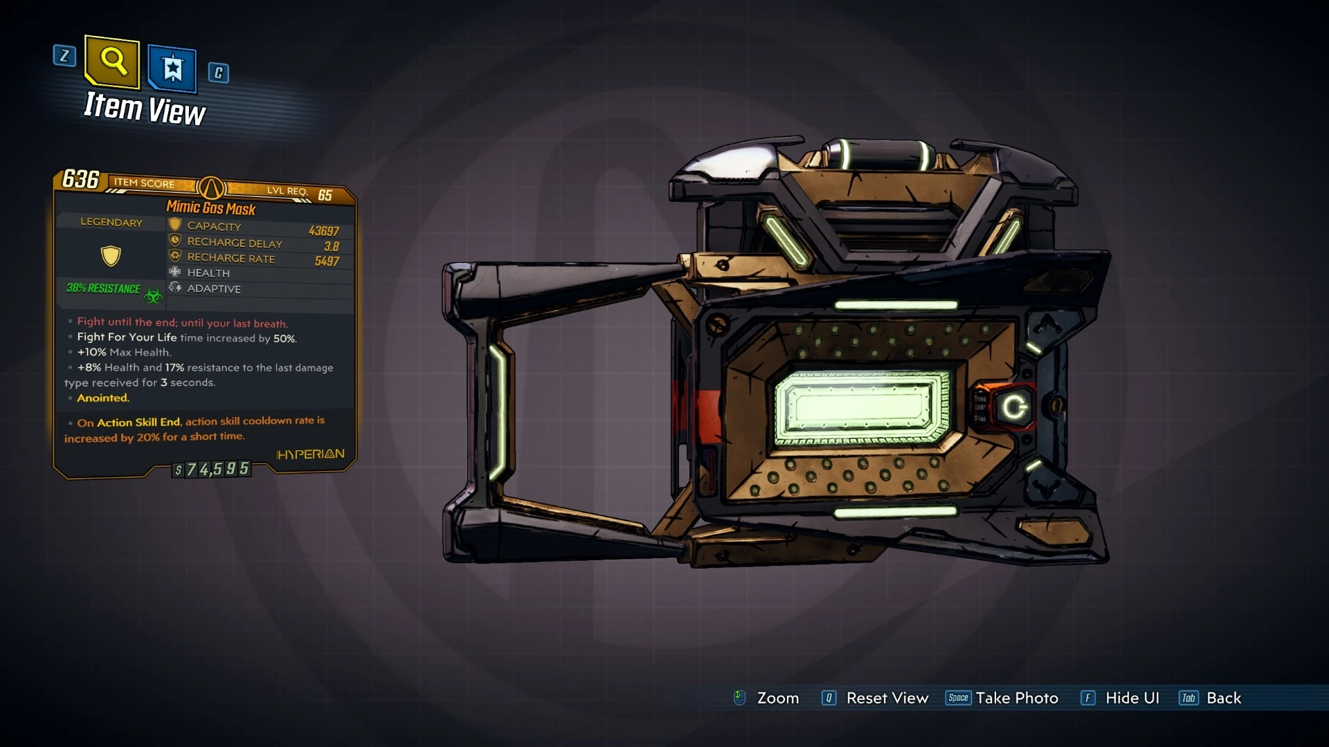 Gas Mask | Borderlands Wiki | Fandom