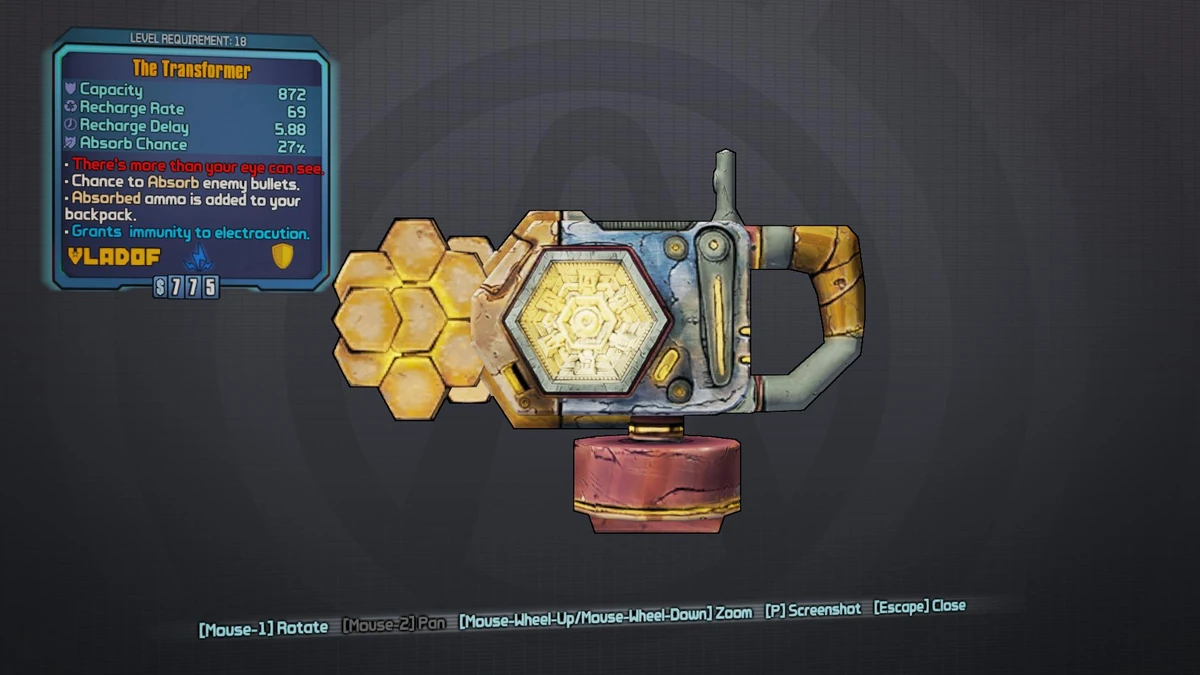The Transformer (Borderlands 2)/Variant Chart | Borderlands Wiki | Fandom