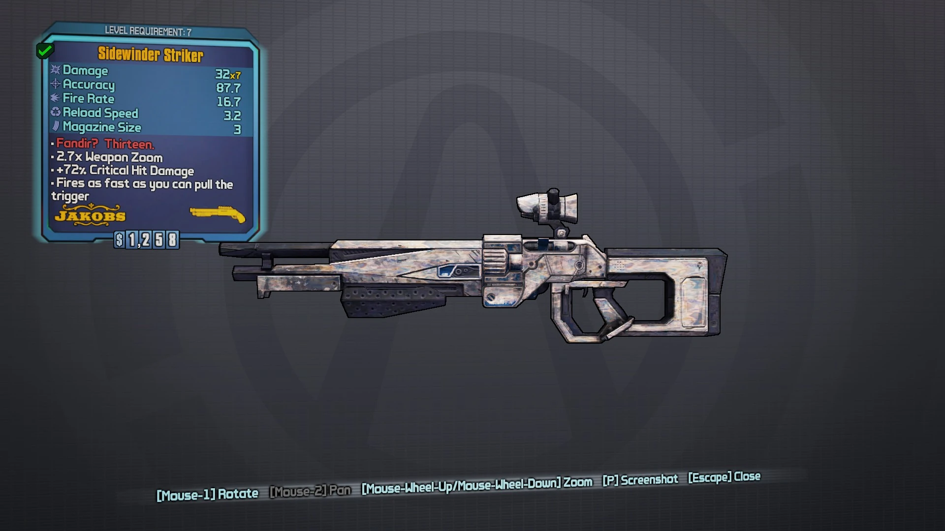 Striker Shotgun Borderlands 2