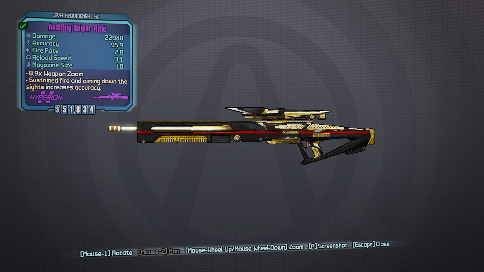 Sniper Aiming Down Sights