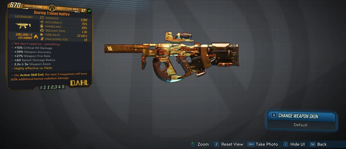 Hellfire (Borderlands 3)/Variant Chart | Borderlands Wiki | Fandom