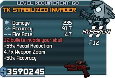 Invader (pistol) | Borderlands Wiki | Fandom