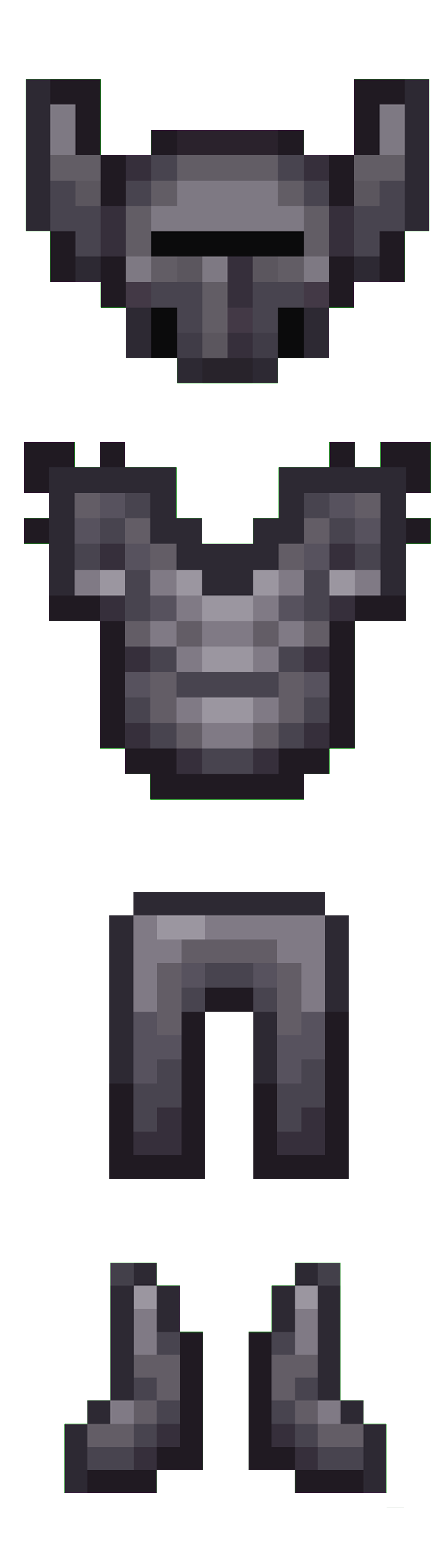 Dark Metal Armor | Born in Chaos Minecraft Mod Wiki | Fandom