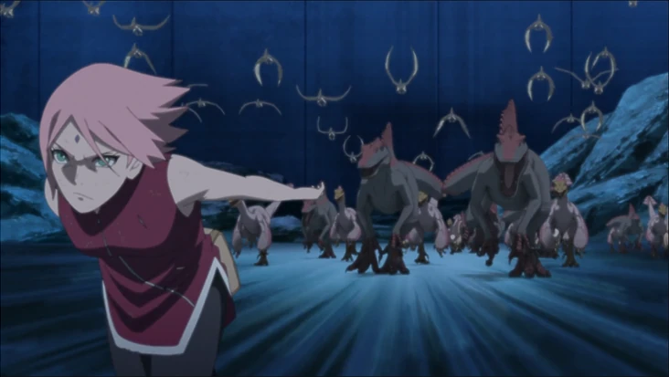 sakura fighting sasuke