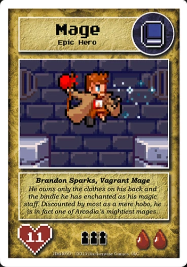 Brandon Sparks, Vagrant Mage | Boss Monster the Dungeon-Building Card ...