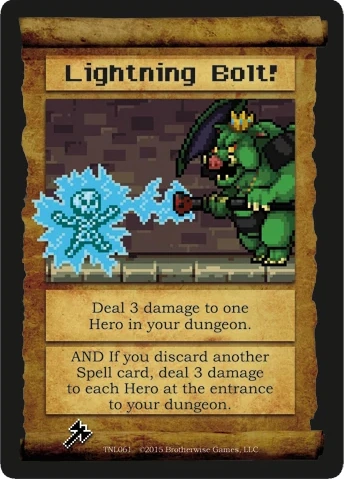 Lightning Bolt! | Boss Monster the Dungeon-Building Card Game Wiki | Fandom