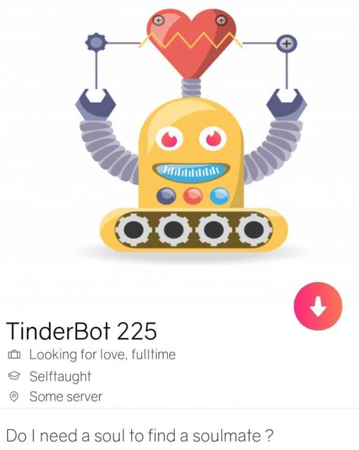 TinderBot 225 | The Bot Appreciation Society Wiki | Fandom