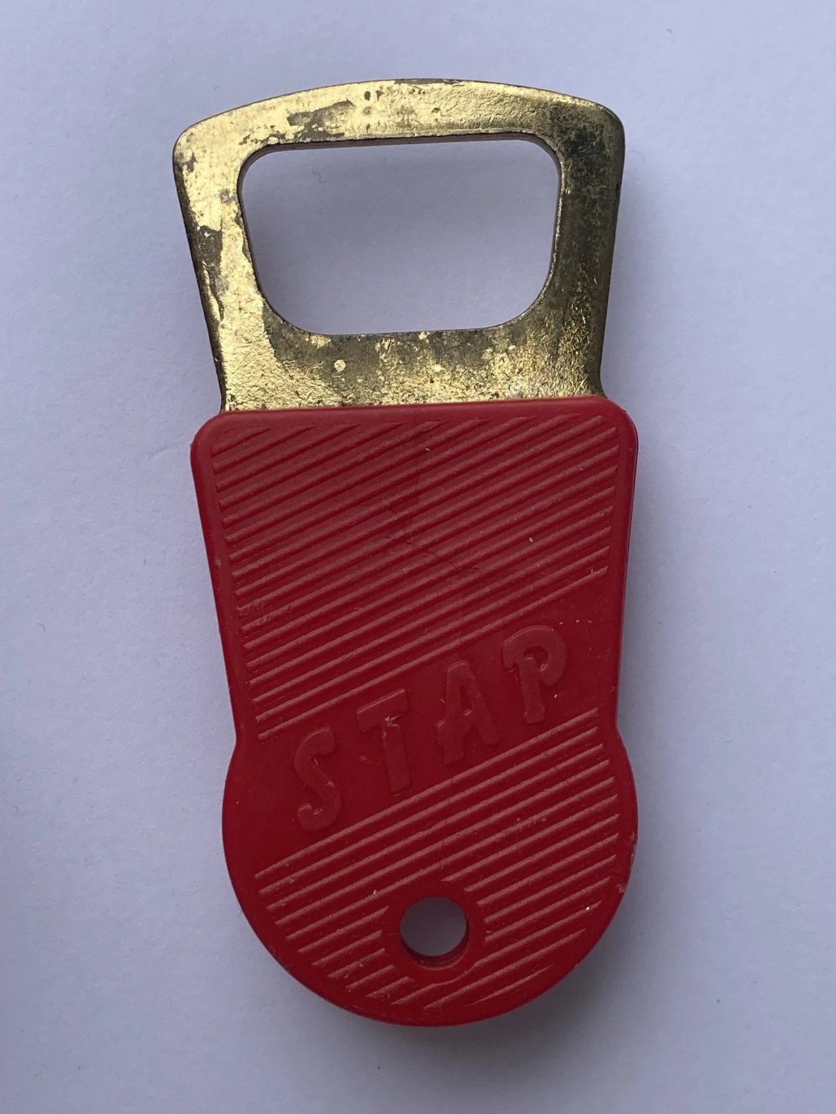 STAP bottle opener with small red plastic handle | Bottle Openers Wiki ...