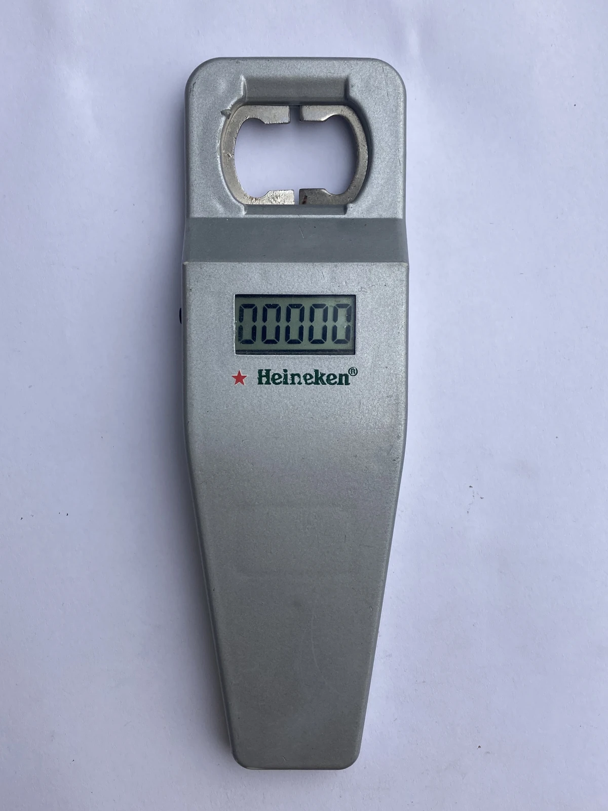 Heineken grey plastic bottle opener with counter for the opened bottle ...
