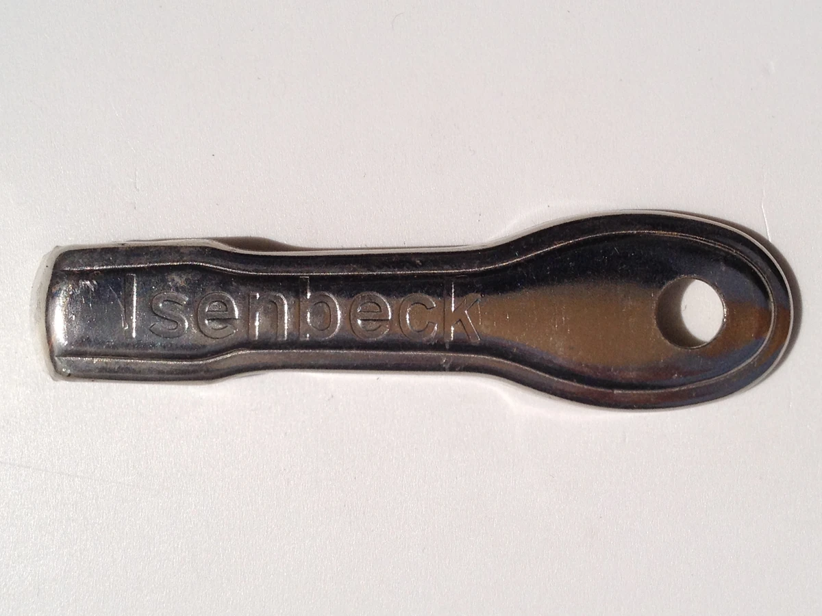 Isenbeck church key opener (ckT) | Bottle Openers Wiki | Fandom