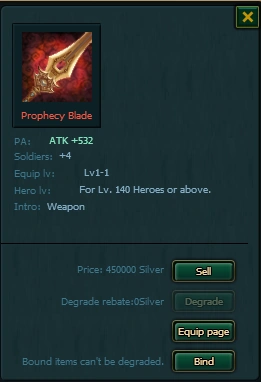 Prophecy Blade | Warflow Wiki | Fandom