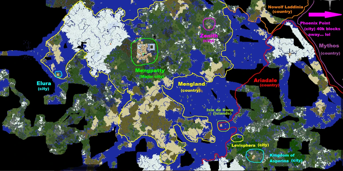 Regions of the World Map | Bowlingotter Show Minecraft Server Wiki | Fandom