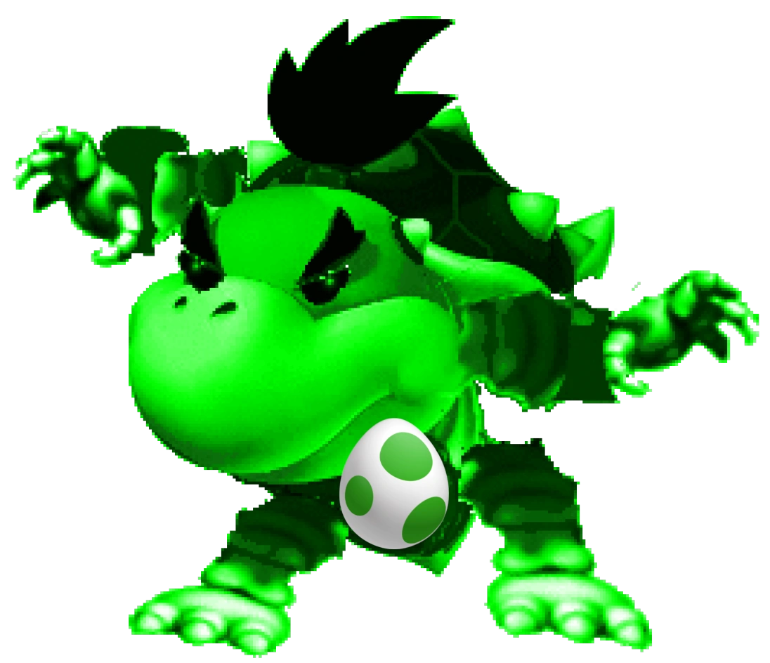 Dark Egg Dry Bowser Jr. | Bowser Double 7 Wiki | Fandom