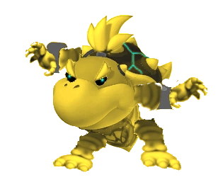 Gold Dry Bowser Jr. | Bowser Double 7 Wiki | Fandom