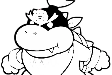 dry bowser jr coloring pages