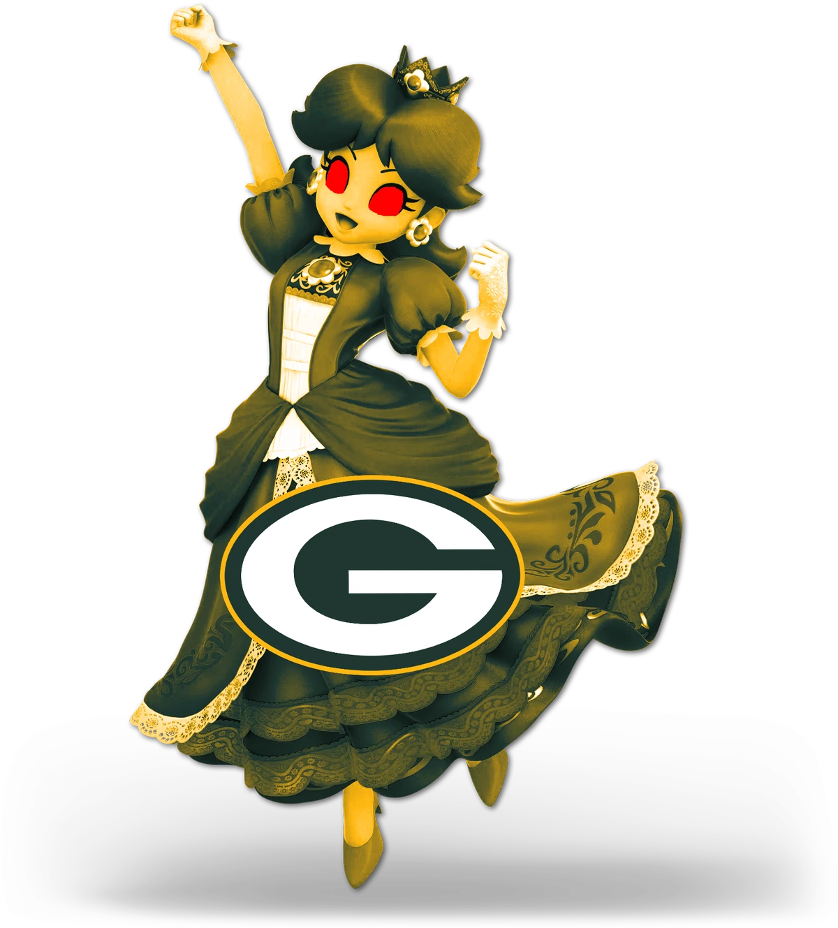Dark Green Bay Packers Princess | Bowser Double 7 Wiki | Fandom