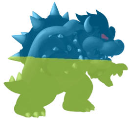 Dark Clauncher Bowser | Bowser Double 7 Wiki | Fandom