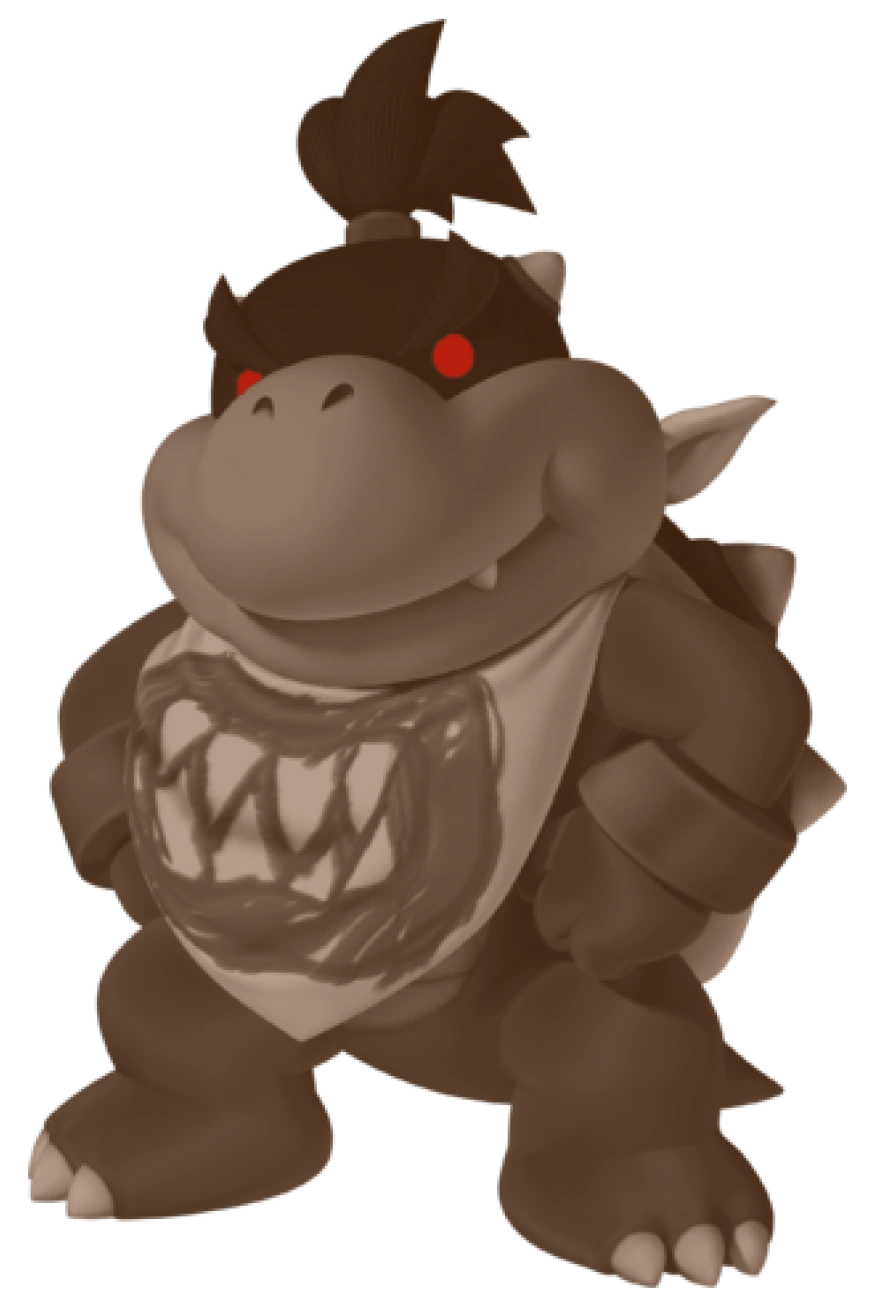 Dark Cocoa Bowser Jr. | Bowser Double 7 Wiki | Fandom
