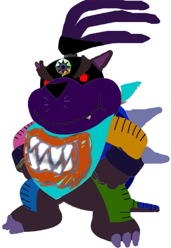 Dark Giga Dreamy Meowser Jr. | Bowser Double 7 Wiki | Fandom