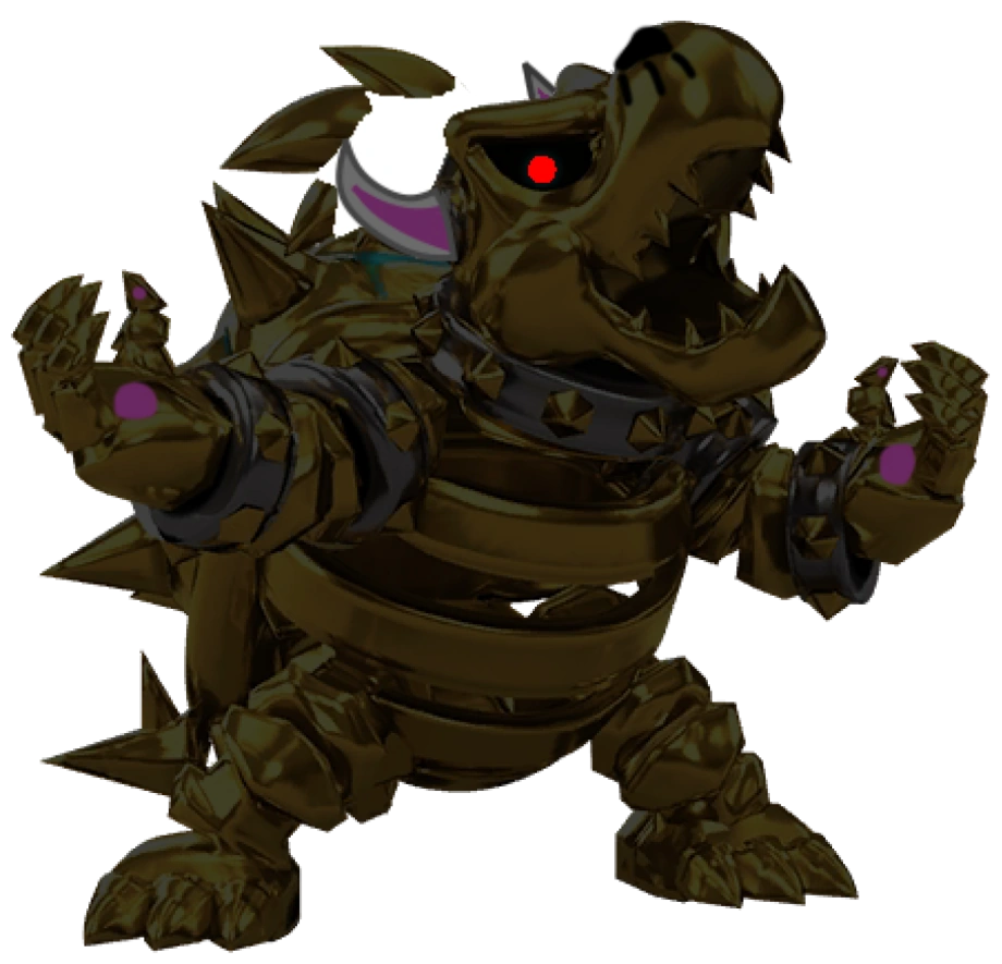 Dark Gold Dry Meowser | Bowser Double 7 Wiki | Fandom