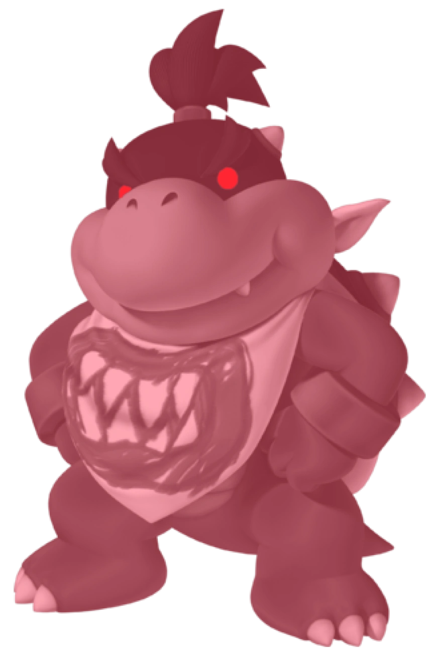 Dark Red Peppermint Bowser Jr. | Bowser Double 7 Wiki | Fandom