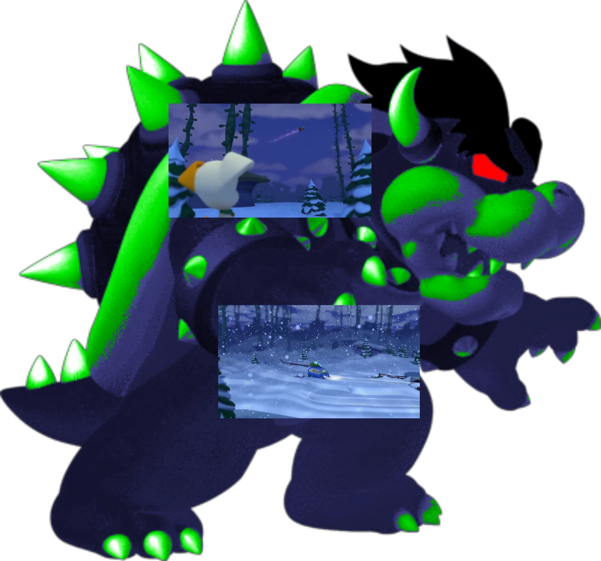 Dark A Very Guppy Christmas Bowser | Bowser Double 7 Wiki | Fandom