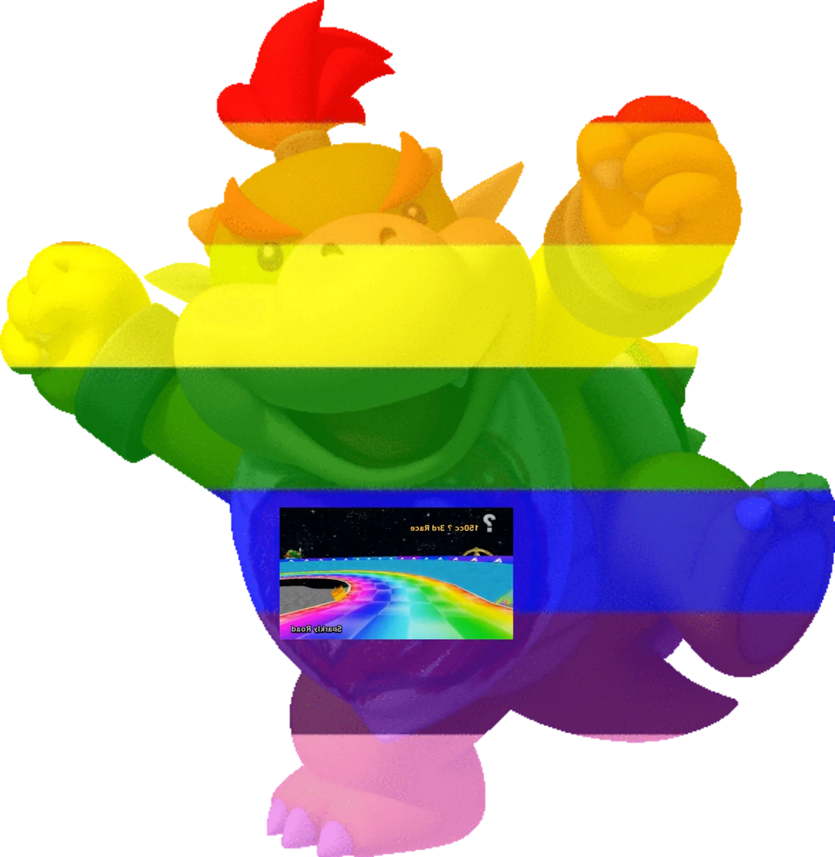 Sparkly Road Bowser Jr. | Bowser Double 7 Wiki | Fandom