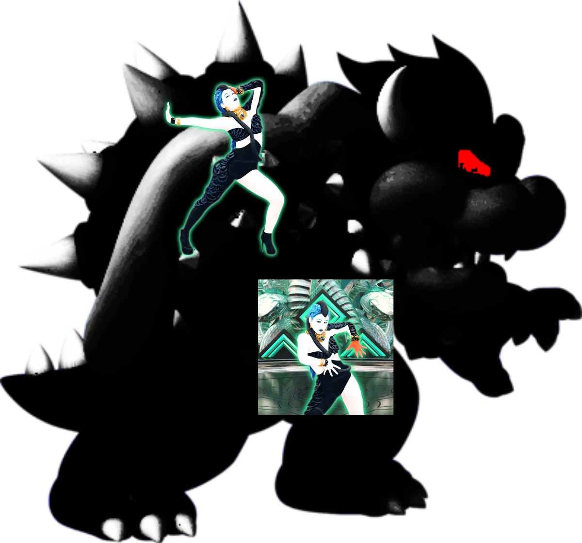 Dark Black Mamba Bowser | Bowser Double 7 Wiki | Fandom