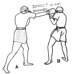 Vintage Female Boxing Right Cross