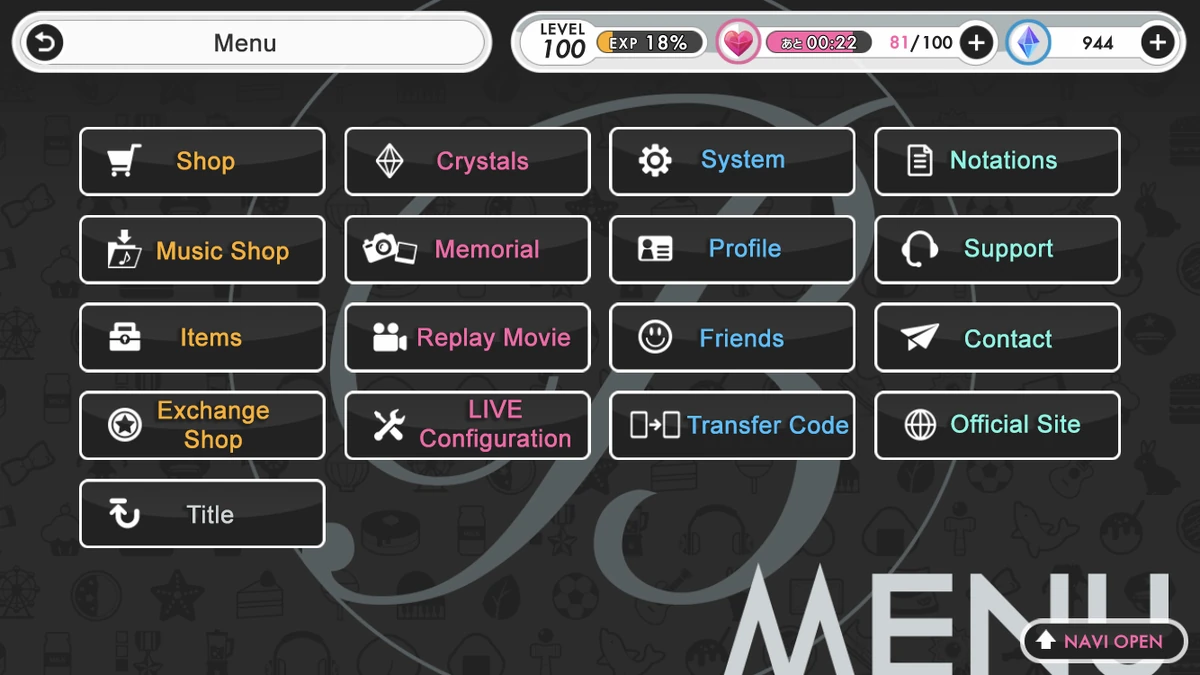 Game Guide/Menu | B-Project Wiki | Fandom