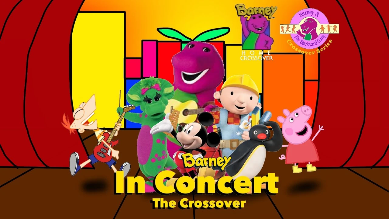 The Wiggles Barney Crossover