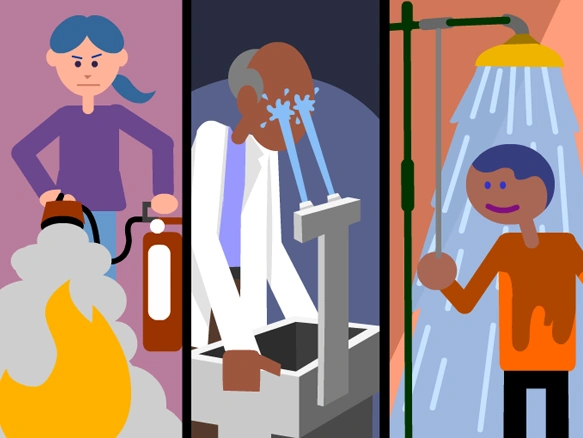 Laboratory Safety Cartoon