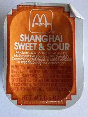 McDonald's Sweet & Sour sauce | packaging pedia | Fandom