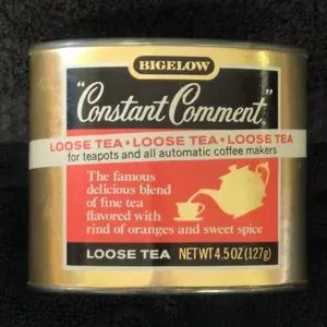 Bigelow Constant Comment tea | packaging pedia | Fandom