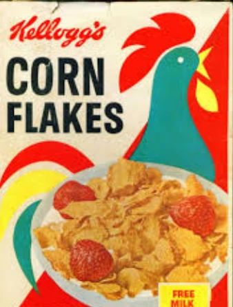 corn flakes boxes through the years