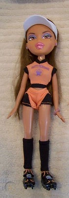 bratz softball coloring pages