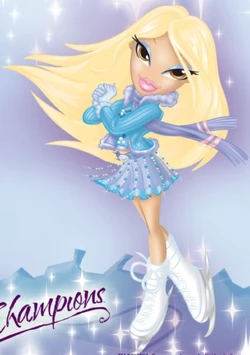 bratz ice skating coloring pages