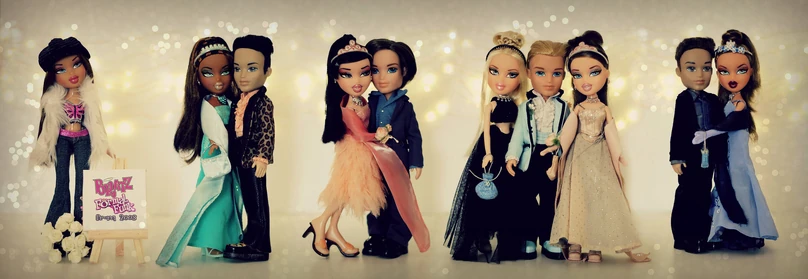 bratz prom coloring pages