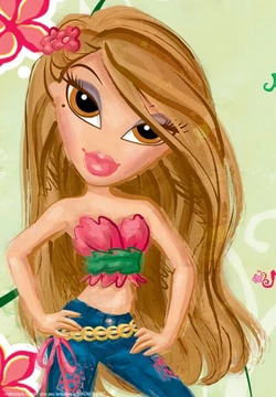 bratz coloring pages yasmin and her petals